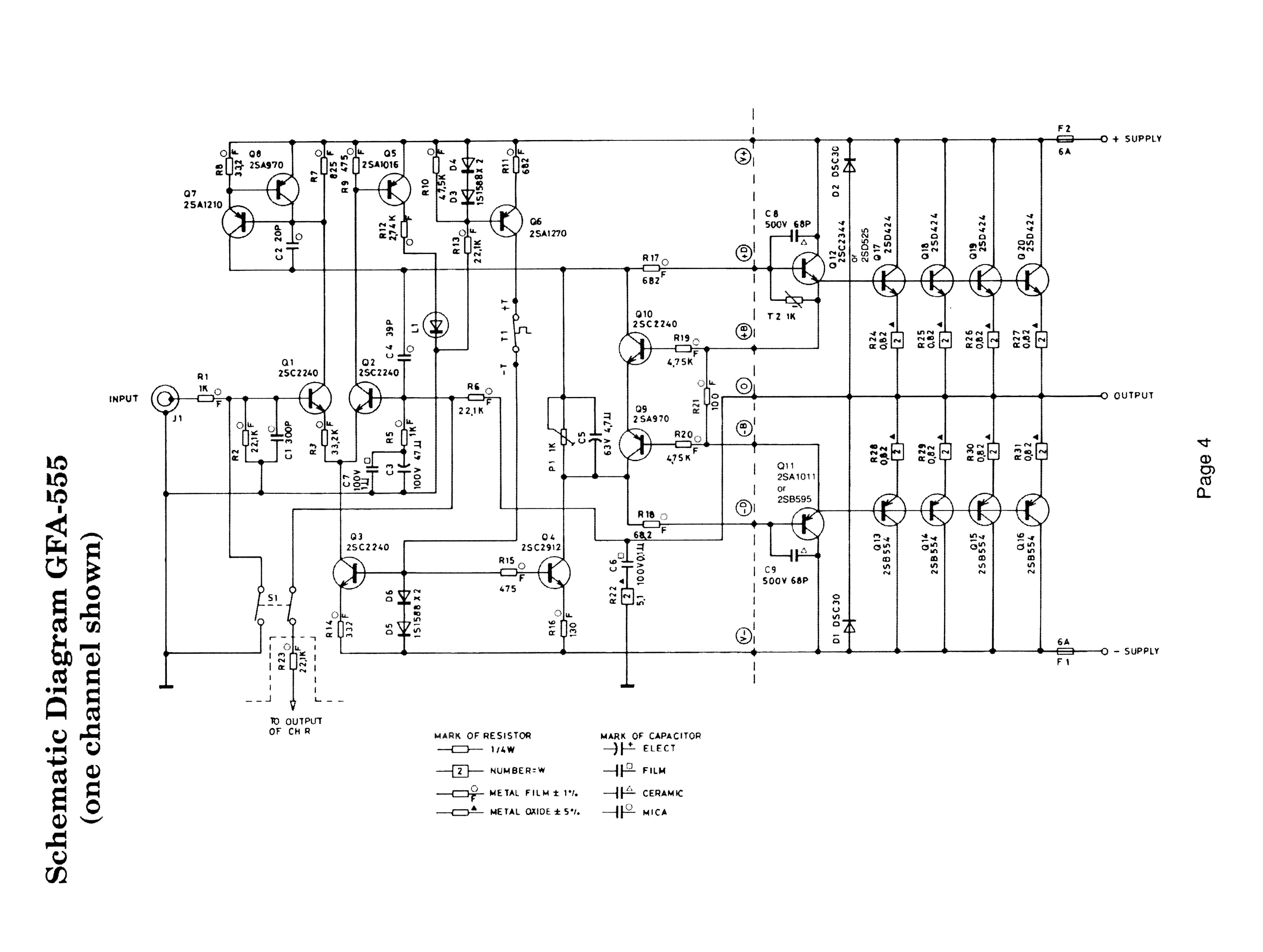 Adcom GFA-555 Schematic | Hoppe's Brain